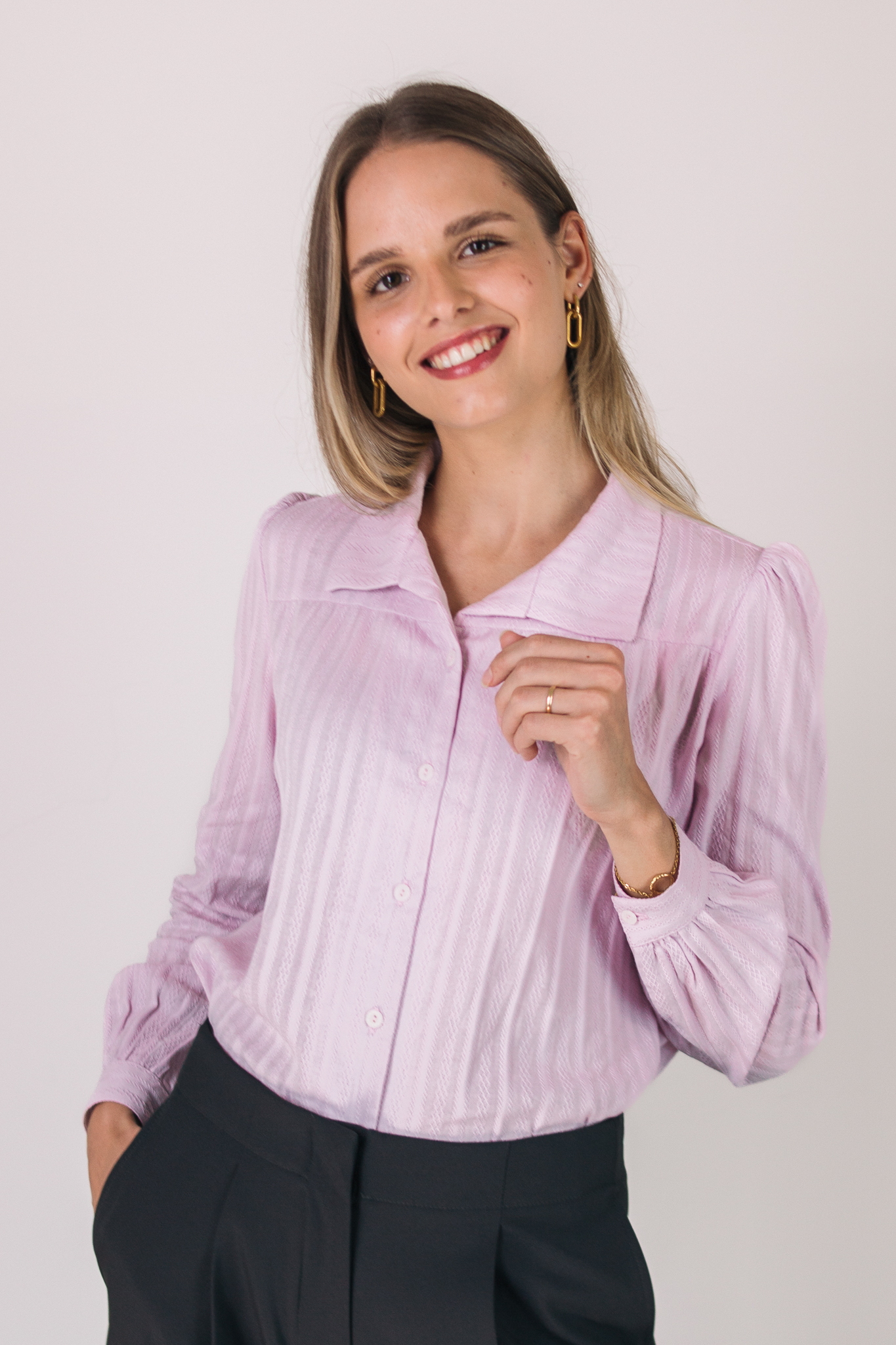 Camisa Camila (rosa) - Zarte